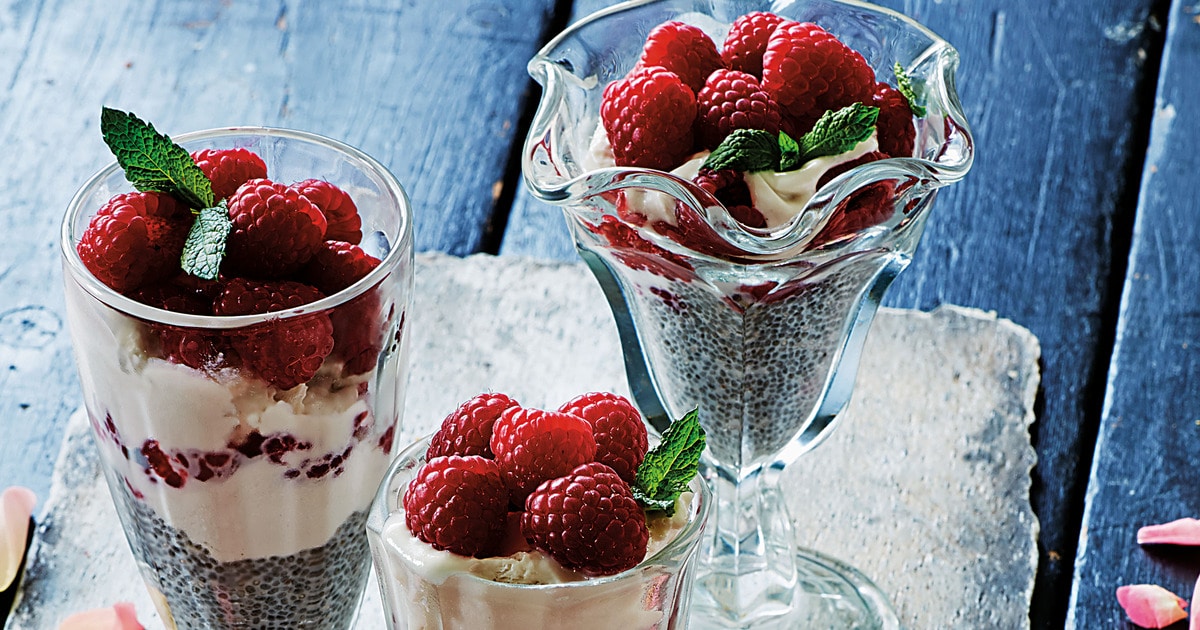 Indian Raspberry-Rose Falooda | VegNews