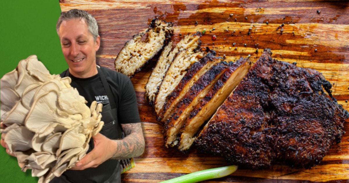How Chef Derek Sarno Turned 400 Pounds of Mushrooms Into Vegan Meat at ...