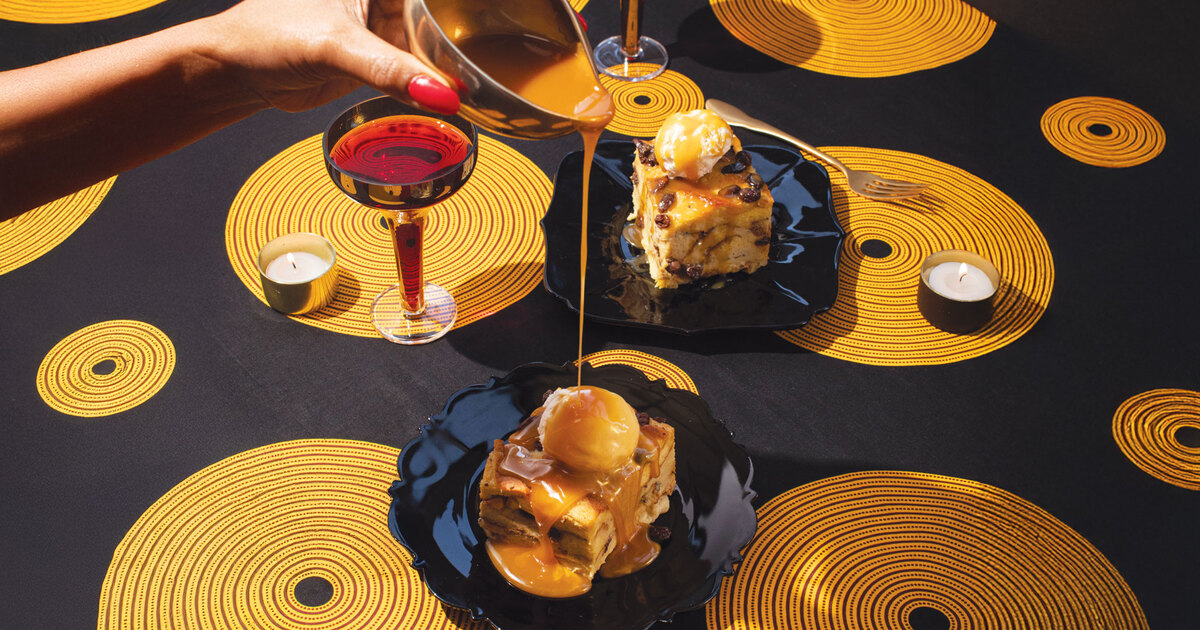 Brown Sugar Custard Brioche Bread Pudding | VegNews