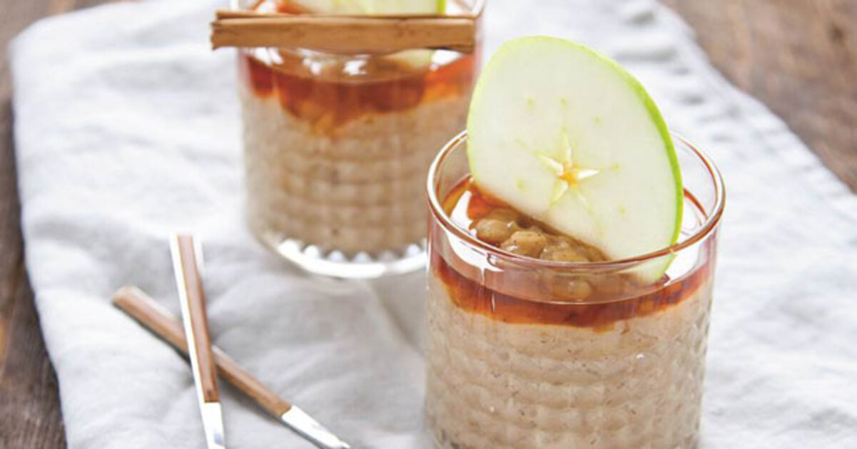 Creamy Apple Cinnamon Rice Pudding | VegNews